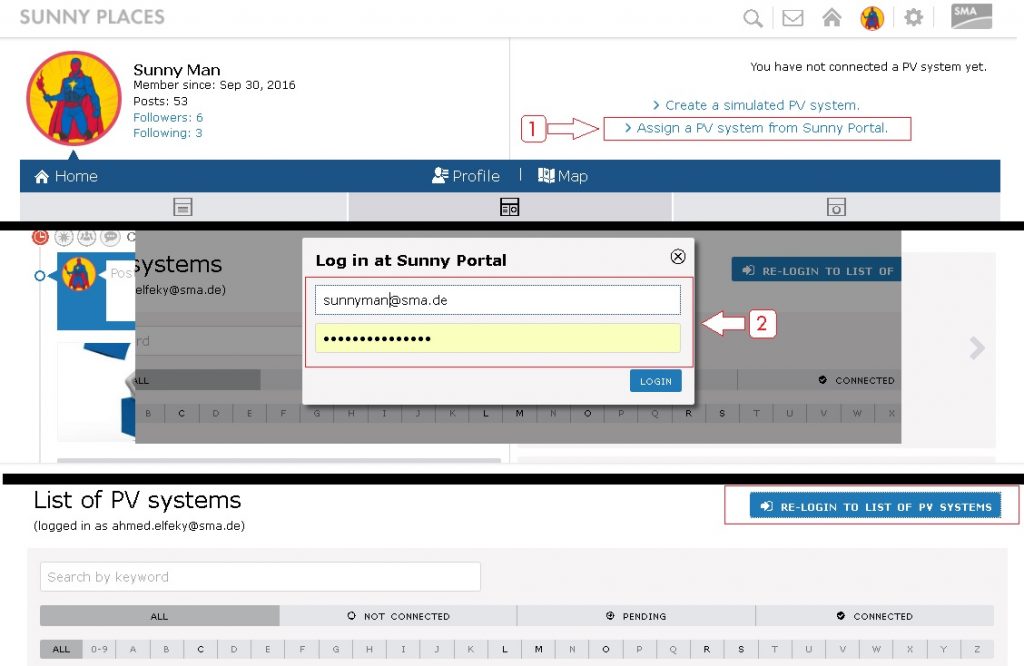 How to Find and View your PV System on Sunny Places? - Sunny. SMA ...