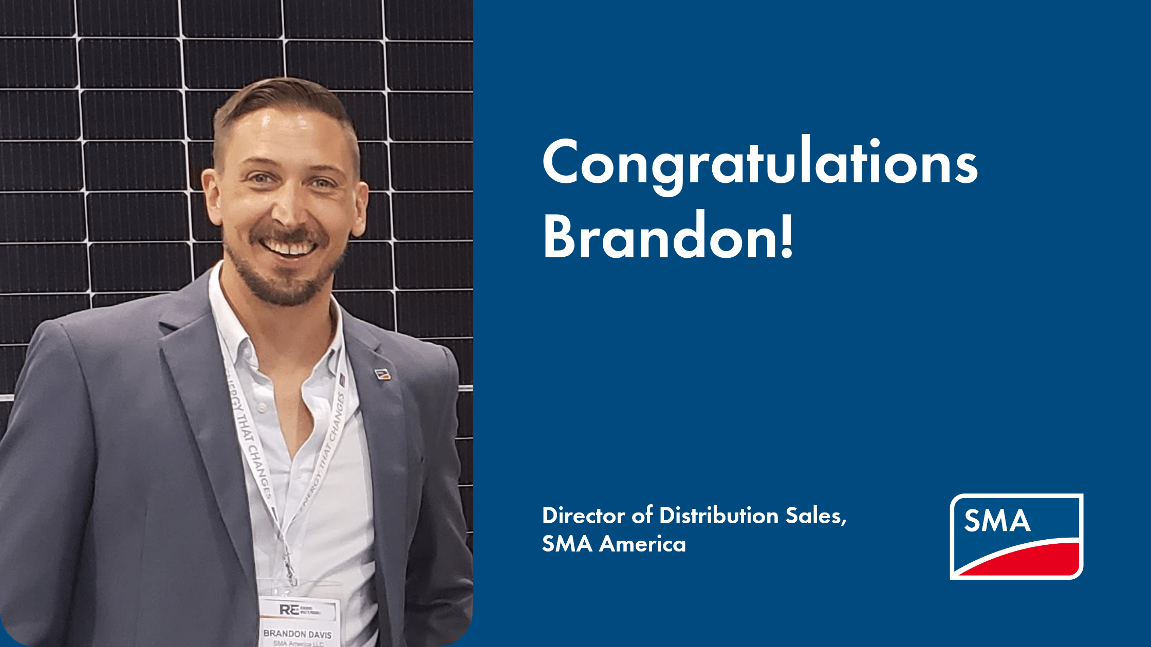 Brandon Davis has been Promoted to SMA America’s new Director of ...